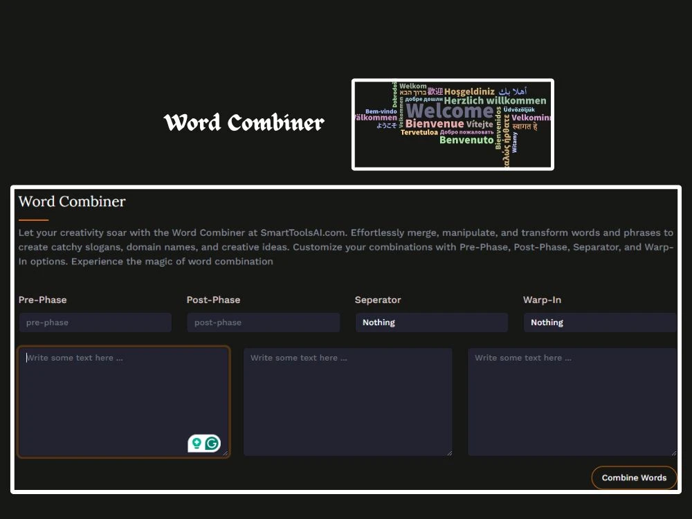 Word Combiner | Merge Words & Phrases to create new word...