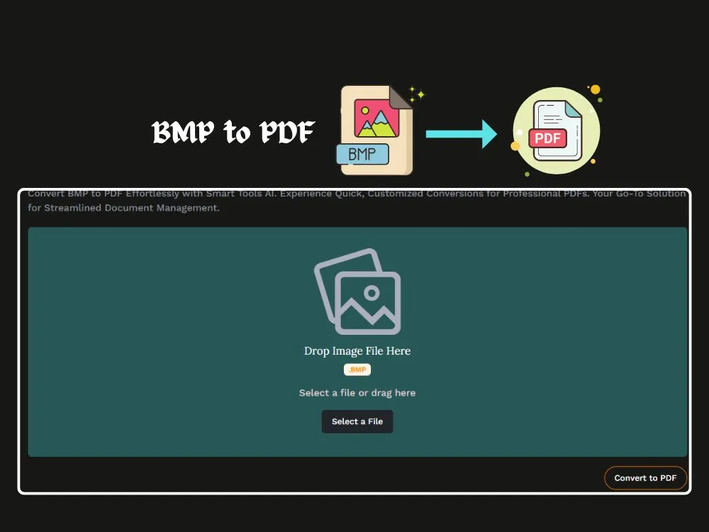 Easily Convert BMP to PDF | BMP to PDF Converter