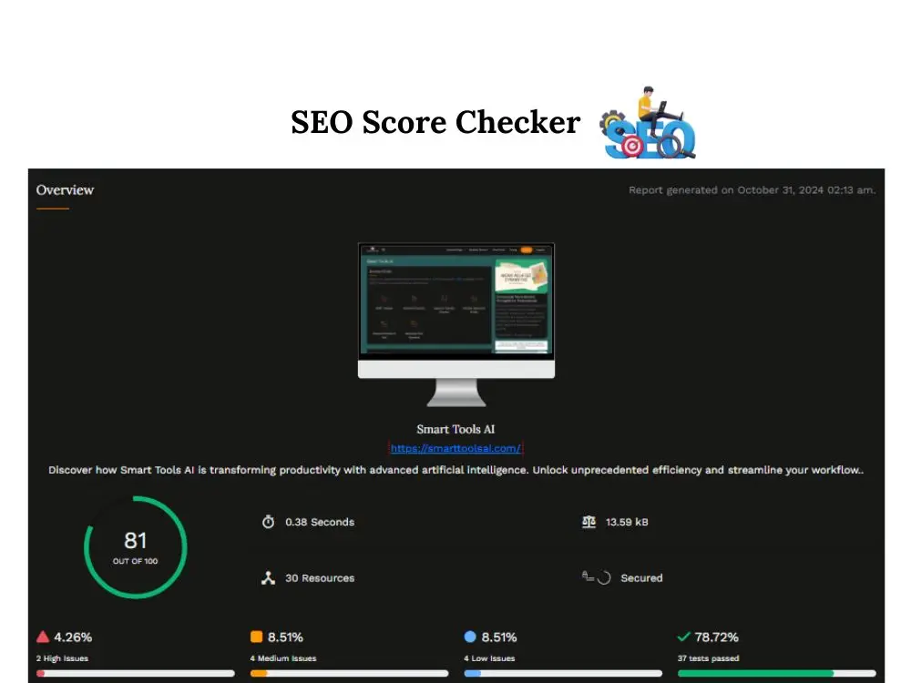 Website SEO Score Checker - Analyze & Improve SEO