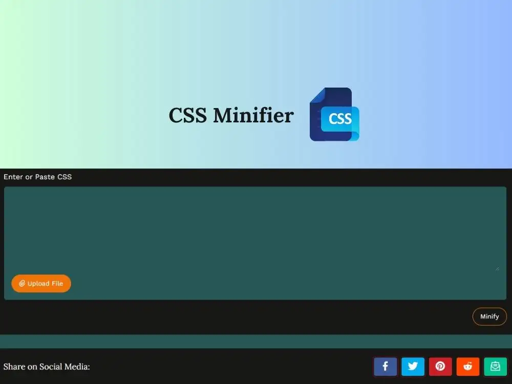 Css Minifier Optimize And Compress Your Css Files Easily