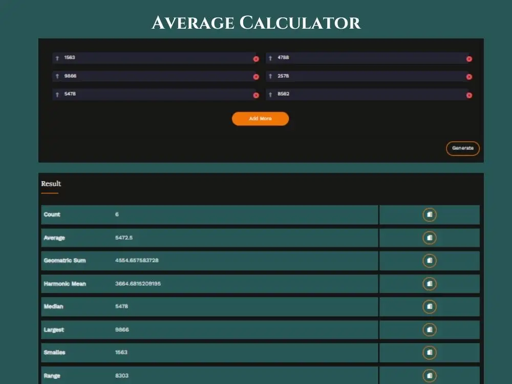 Average Calculator | Find Average, Mean, Median, and more